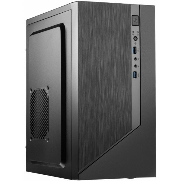 Компьютерный корпус с блоком питания 450Вт. Сase Forza mATX, 450W, 2xUSB 3.0, Black, w/o FAN, 12 см fan PSU, power cord
