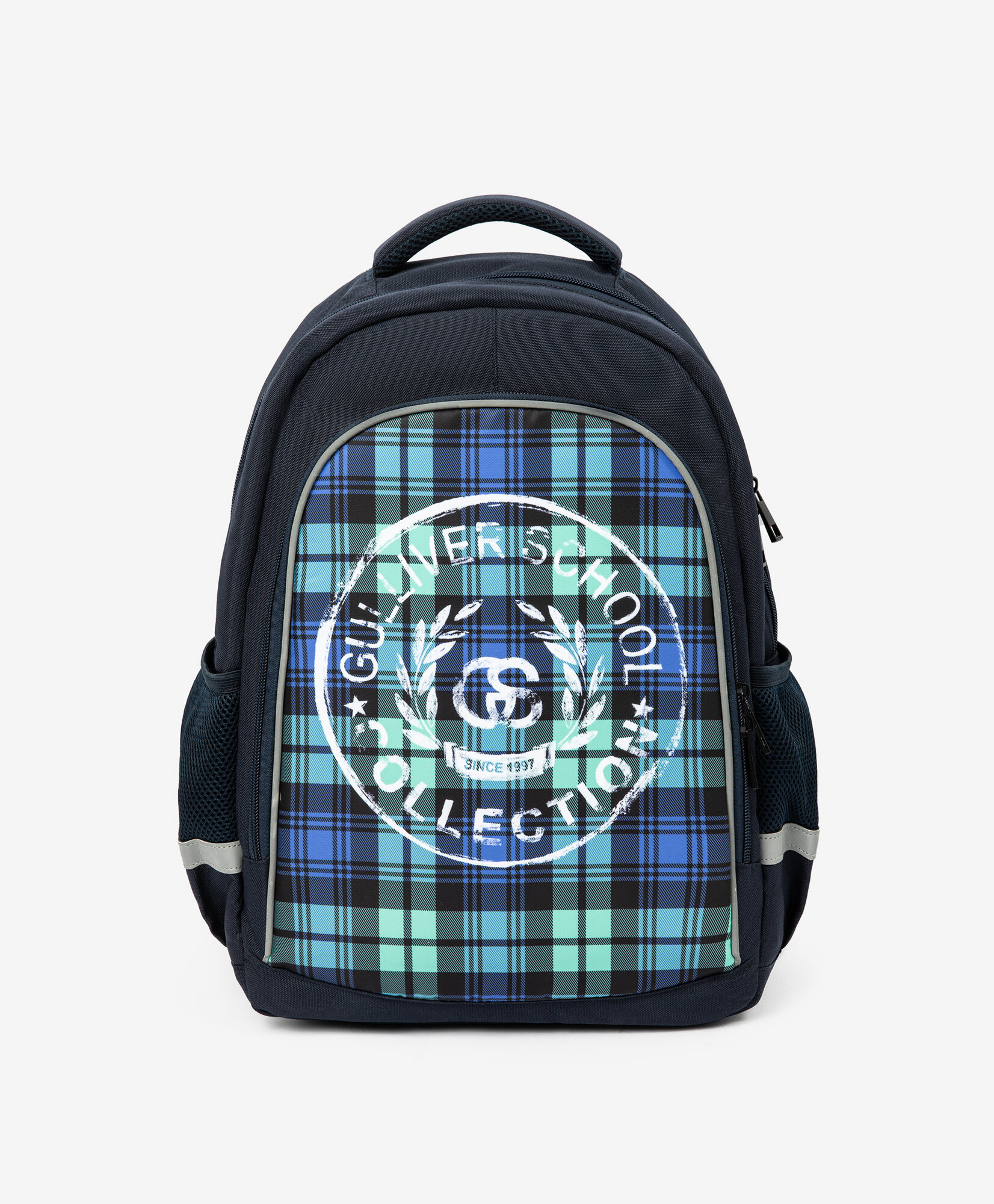 Рюкзак формованный с принтом синий для девочки Gulliver, р. one size, мод. 224GSGA2100