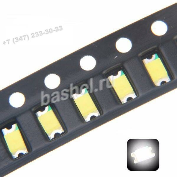 LED chip 1206UWC-7000K-800mcd 3.5V White, Светодиод