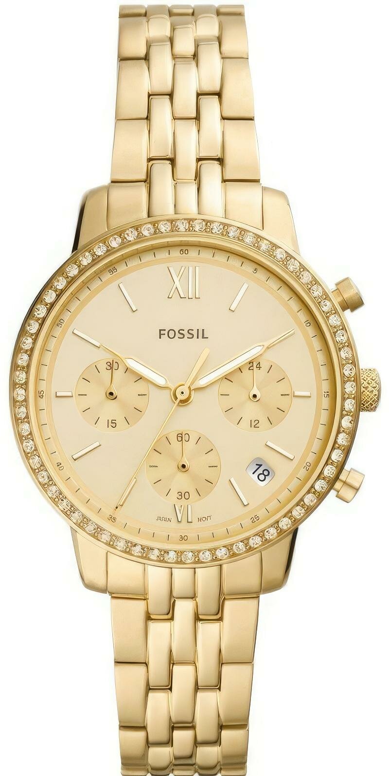 Наручные часы FOSSIL, желтое золото — фото 1