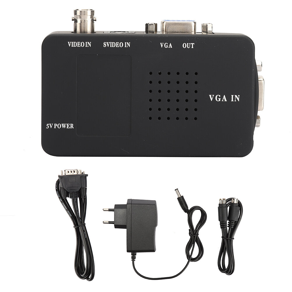 BNC -видео с VGA HD -преобразователем для монитора компьютера PC
