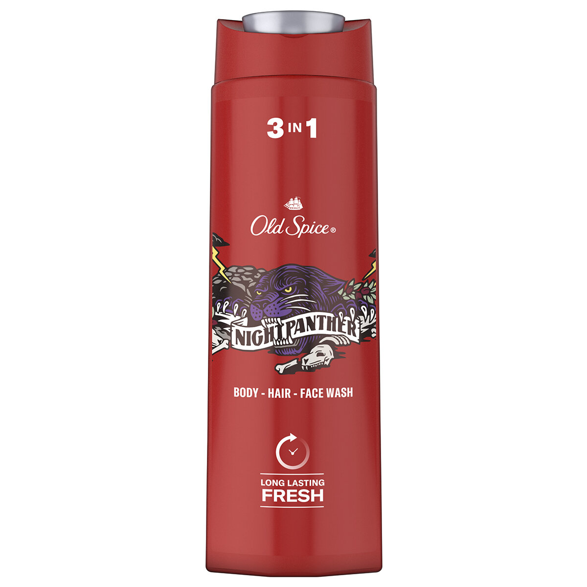 Гель для душа + шампунь мужской Old Spice 2в1 Nightpanther 400мл