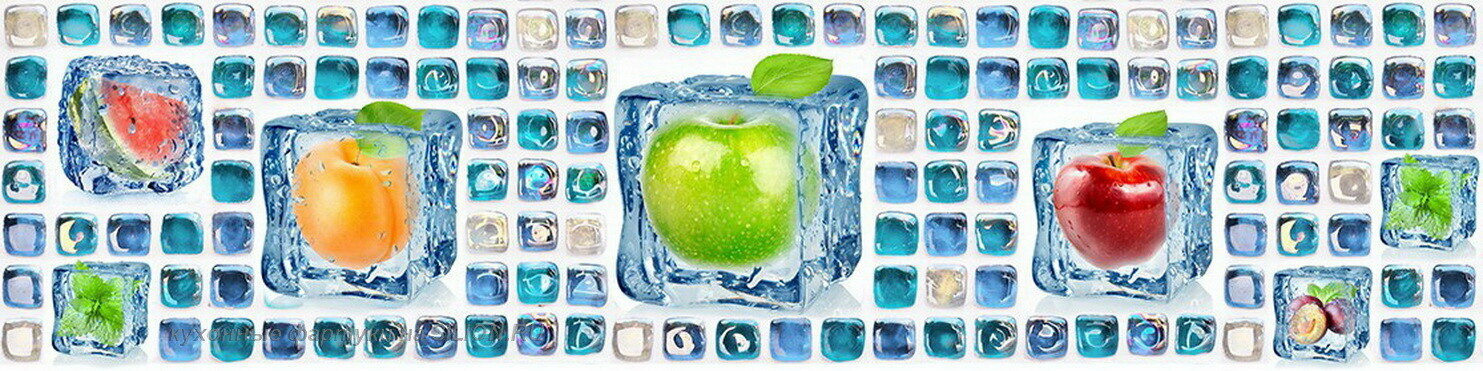 Фартук кухонный из МДФ "Мозаика с фруктами" 2440*610*3мм.