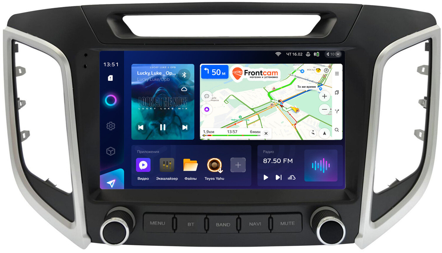 Штатная магнитола Hyundai Creta 2016-2021 Teyes CC3 2K 6/128 9.5" RM-9-2419 Android 10 (4G-SIM, DSP, QLed)