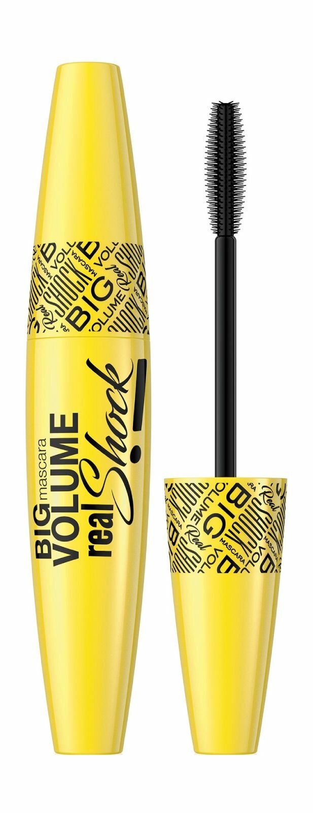 EVELINE Тушь для ресниц Big Volume Real Shock объемная, 10 мл, Black