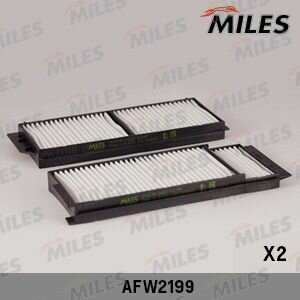 MILES Фильтр салона комплект MAZDA 3/5 03- (FILTRON K1212-2X, MANN CU22001-2, VIC AC-405E) AFW2199