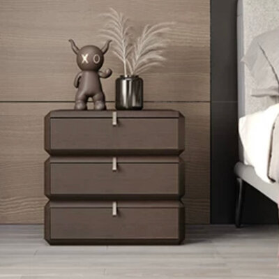 Интерьерная поворотная прикроватная тумбочка Mateo (Цвет грецкий орех)