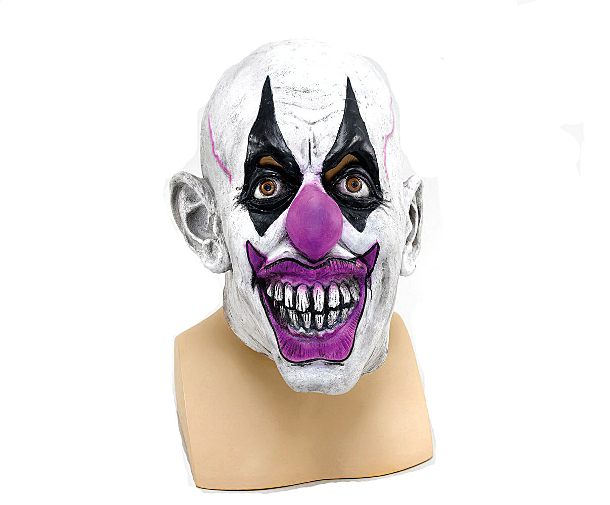 Маска Страшный Клоун ВМ345, латексная, без размера