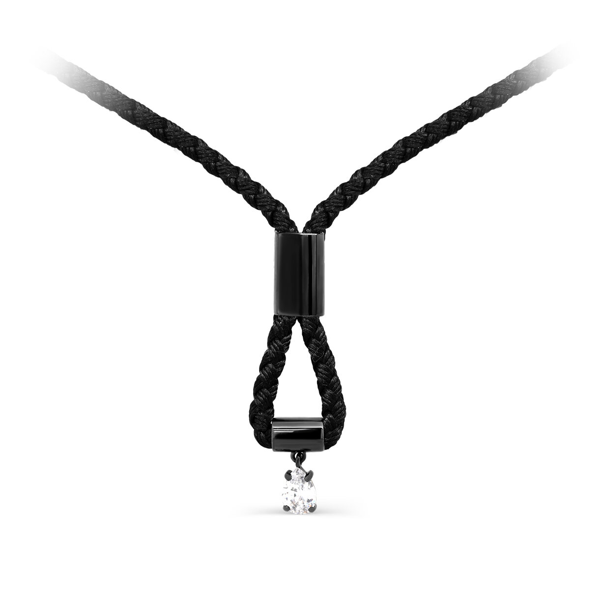 Колье, серебро, 925 проба, родирование, фианит