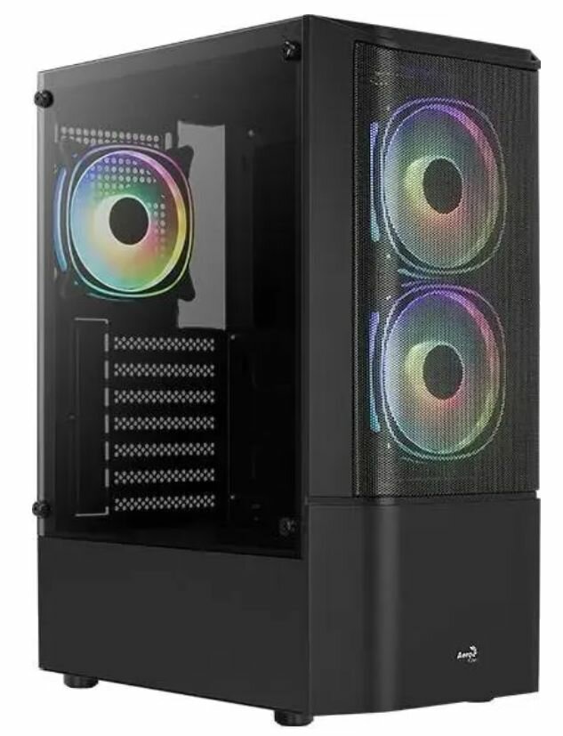 Компьютерный корпус Aerocool Quantum Mesh-G-BK-v2 (ACCM-PV31033.11) черный - Midi Tower, ATX, USB 2.0 Type-A, USB 3.2 Gen 1 Type-A