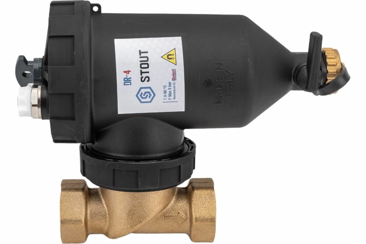 Шламоотделитель с магнитом и циклонным фильтром STOUT Sfw-0073-000025 1" вн RG0091HNTRM2AT