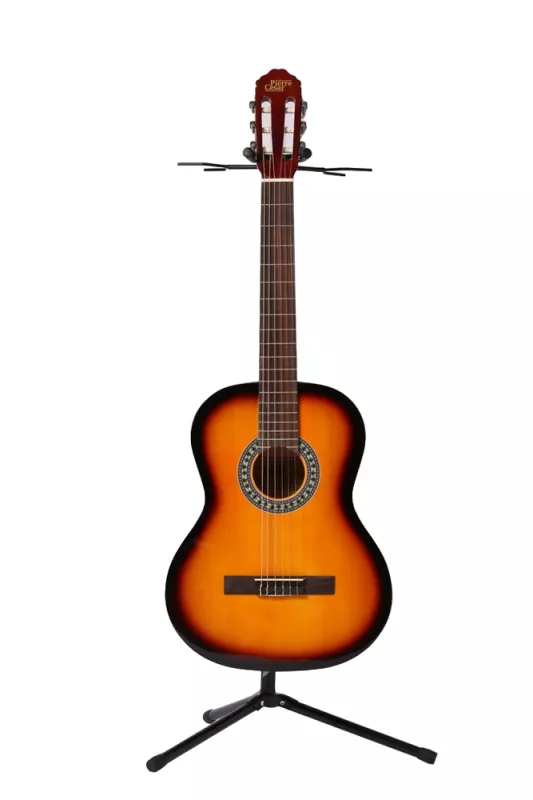 Pierre Cesar MCG12 SBG классическая гитара 39", 6 струн, верхняя дека ламинированная ель, задняя дека и обечайки ламинированная липа, цвет Sunburst Gloss -трехцветная глянцевая. Китай
