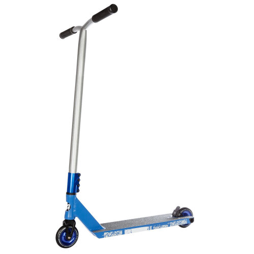 Самокат Novatrack Crow 10, 100 мм, SCS, алюминий, синий с серебристым
