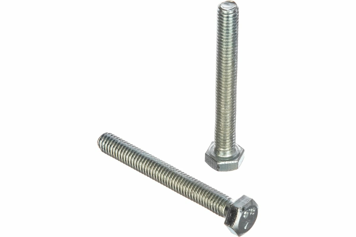 Tech-Krep Болт DIN 933 с шестигранной головкой оцинкованный М6x50, 40 шт в коробке