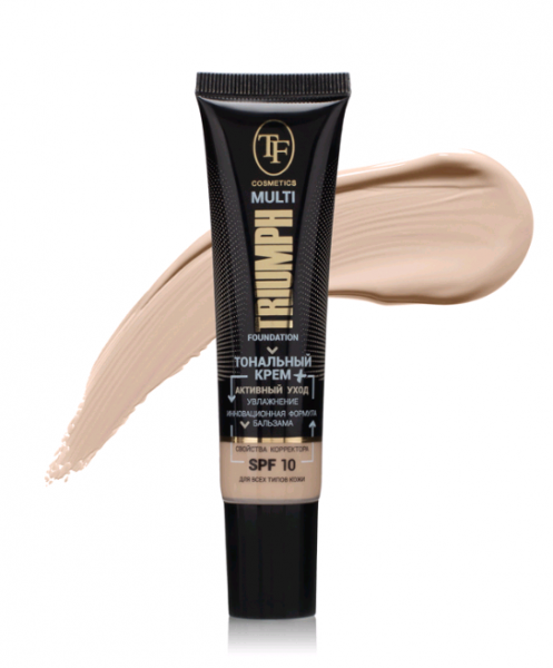 Triumph Ctw-24 - Multi Triumph Foundation Тональный крем с фильтром Spf10 для всех типов кожи 30 мл. №44 light beige (светлый беж)