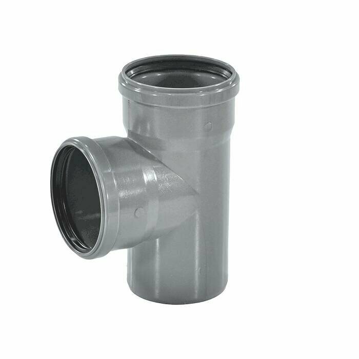 Тройник НПВХ серый Дн 50х50х87гр б/нап в/к ТУ 6-49-33-92 Агригазполимер