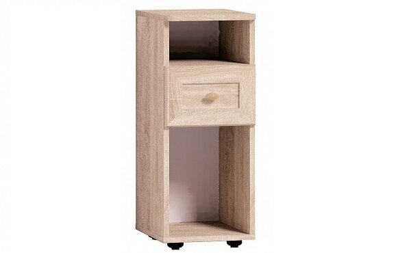 Тумба прикроватная высокая Sherlock 51, Дуб Сонома, 28х70х35 см.