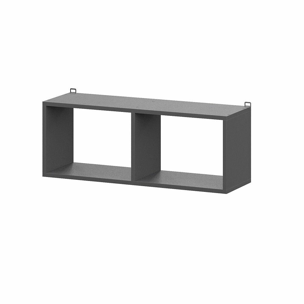 Полка книжная навесная Сити , графит