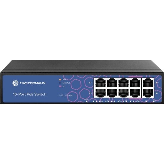 Коммутатор PoE Mastermann MMP-10FE-P