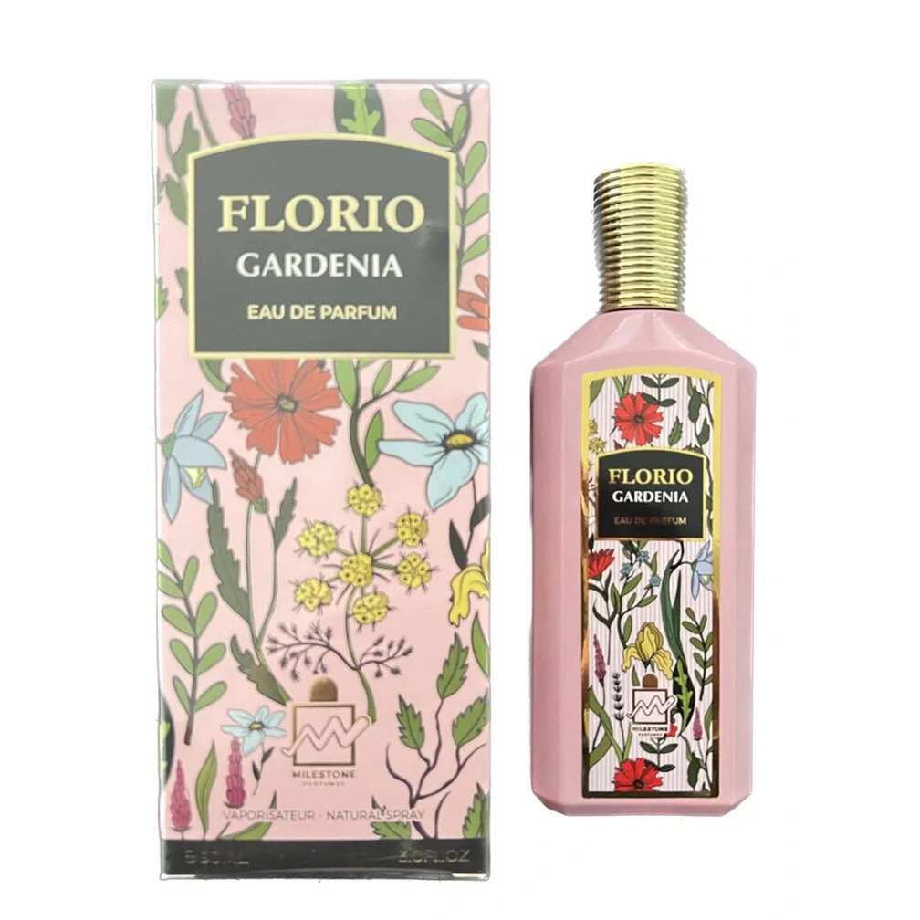 Фруктовые духи Milestone Florio Gardenia / Парфюмерная вода 90 мл / Аромат Майлстоун Флорио Гардения / Парфюм для женщин