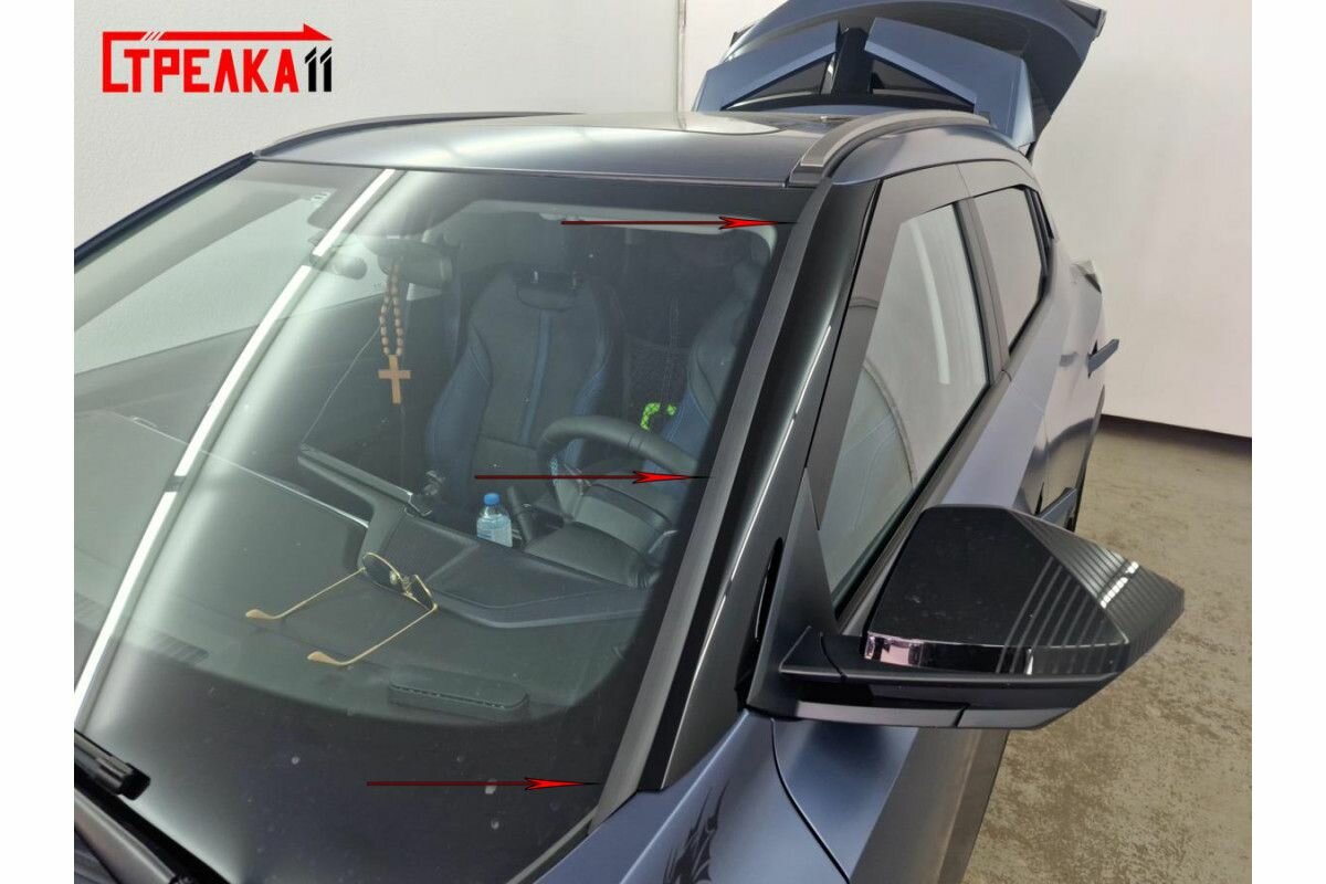 Водосток (дефлектор) лобового стекла Стрелка 11 для GAC GS3 2023-н. в.