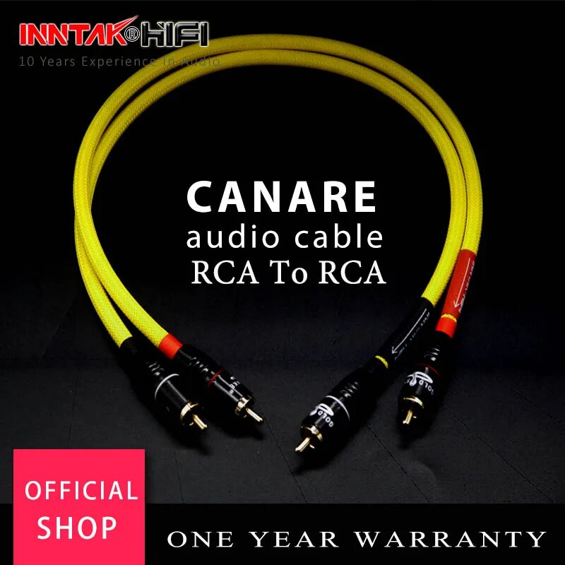 Профессиональный аудиокабель Canare RCA-RCA желтый 1,5 м