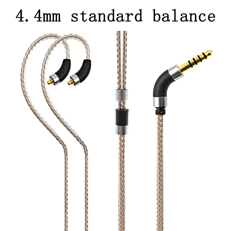 Кабель для наушников Earmax MMCX 4,4 мм / 2,5 мм 120 см 4.4mm balance