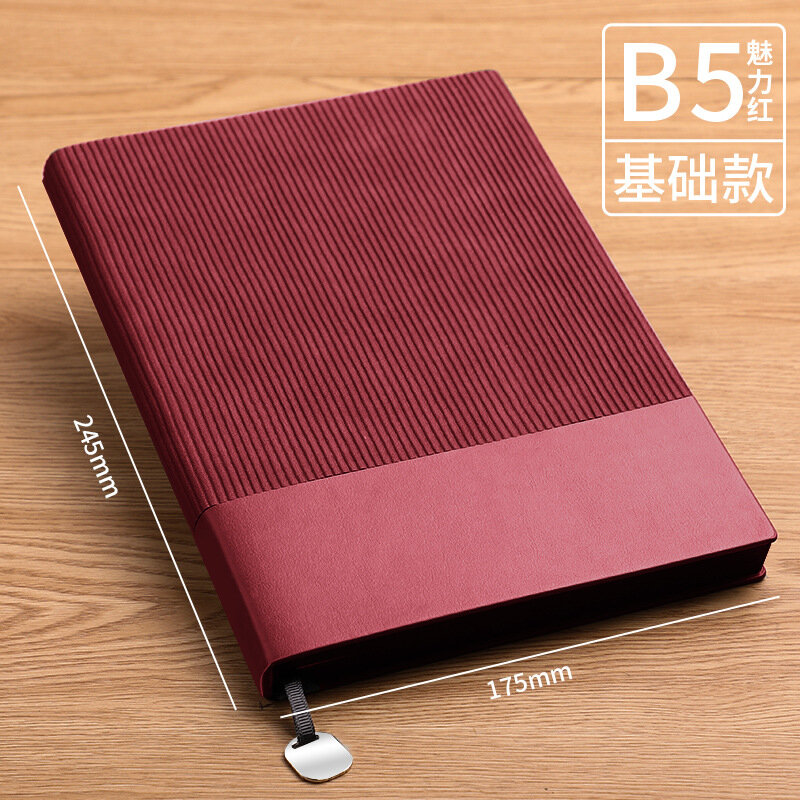 Блокнот A5/B5, мягкая кожа, деловой стиль, ретро, возможность печати логотипа