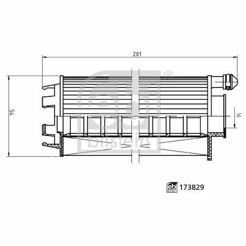 Фильтр масляный Febi 173829