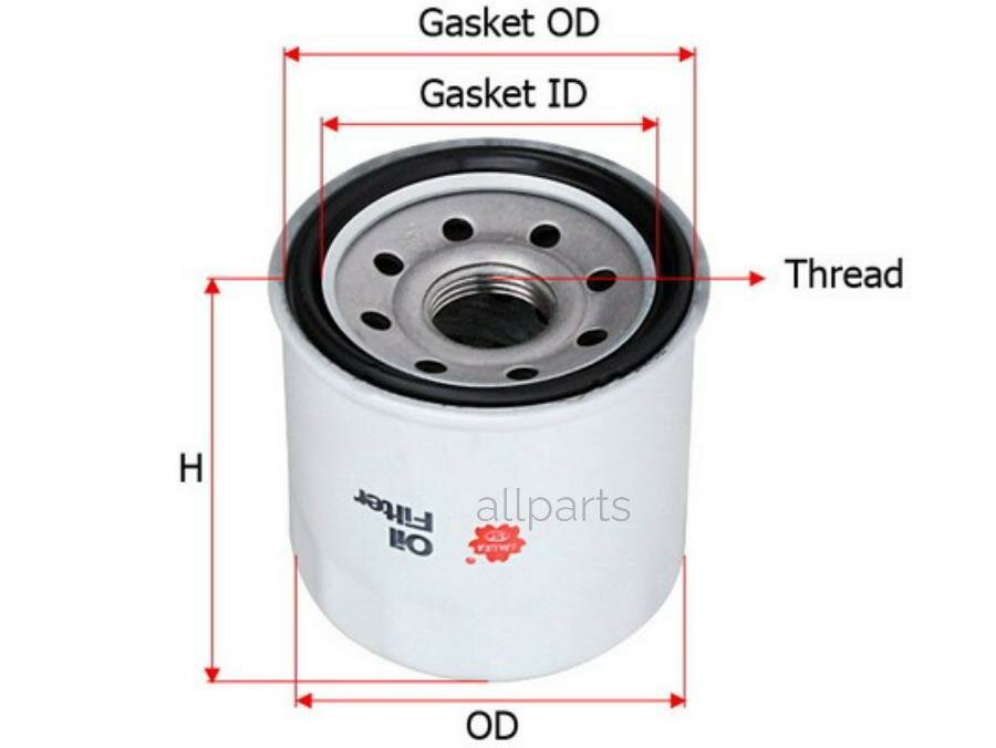 SAKURA C9002 фильтр масляный! M20x1.5\ Kawasaki, Yamaha, Suzuki, Honda