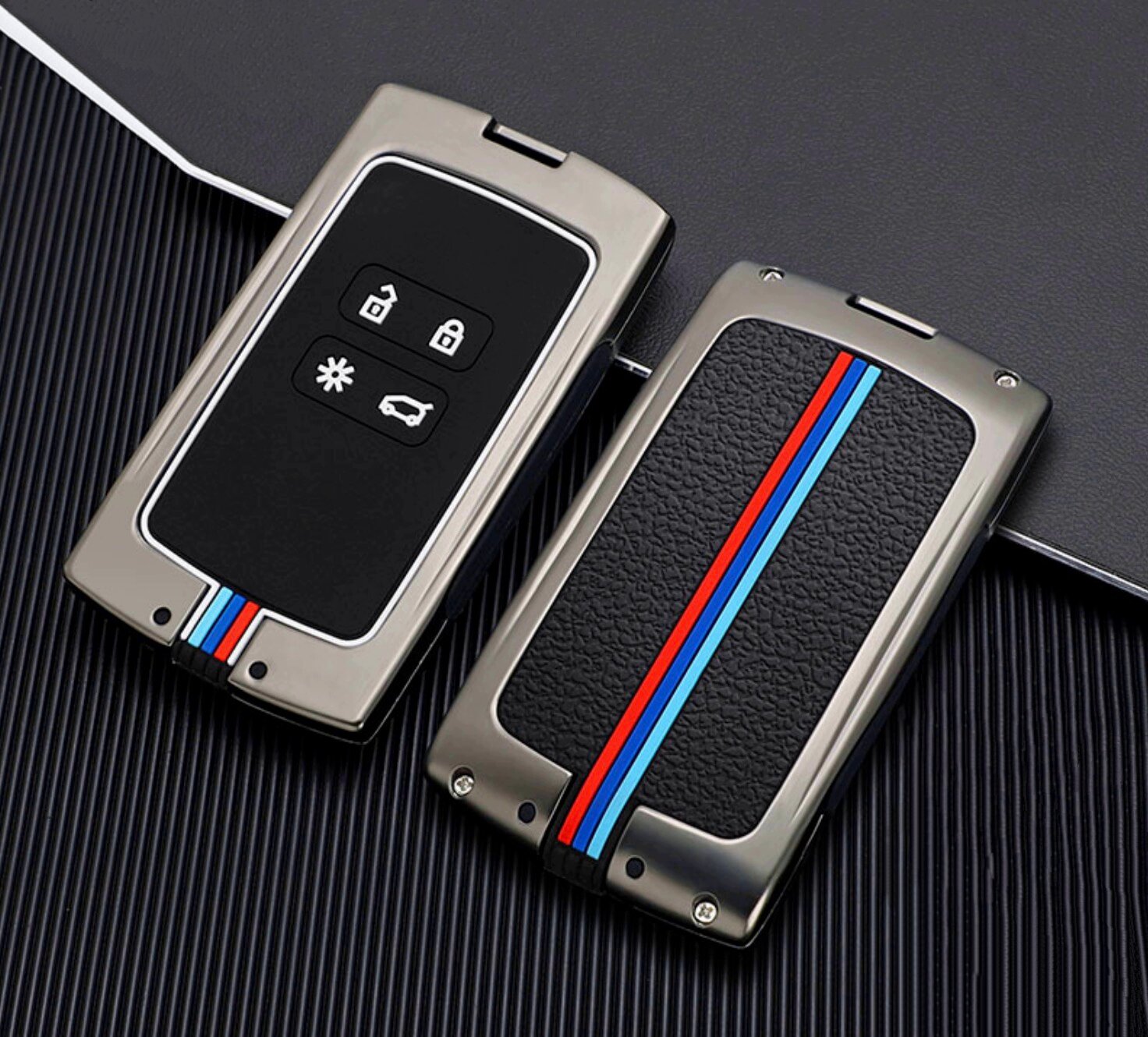 Защитный металлический чехол футляр MyPads M-49 для автомобильного ключа Renault Рено Аркана ARKANA KAPTUR DUSTER SANDERO Stepway LOGAN