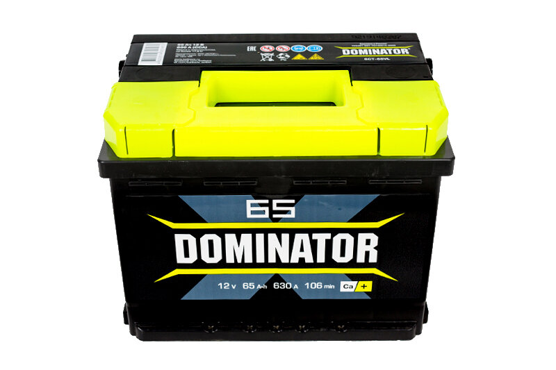 Аккумуляторная батарея DOMINATOR 6СТ65 обратная 630 А L2//1100 Б