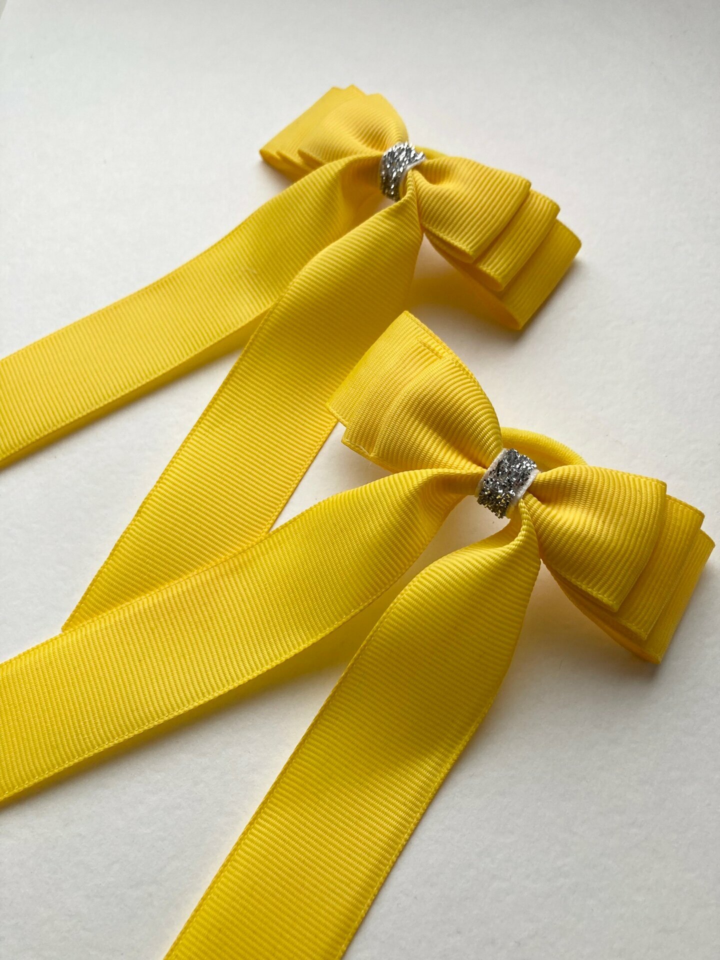 Бант на резинке MALETOK 2 шт, цвет желтый