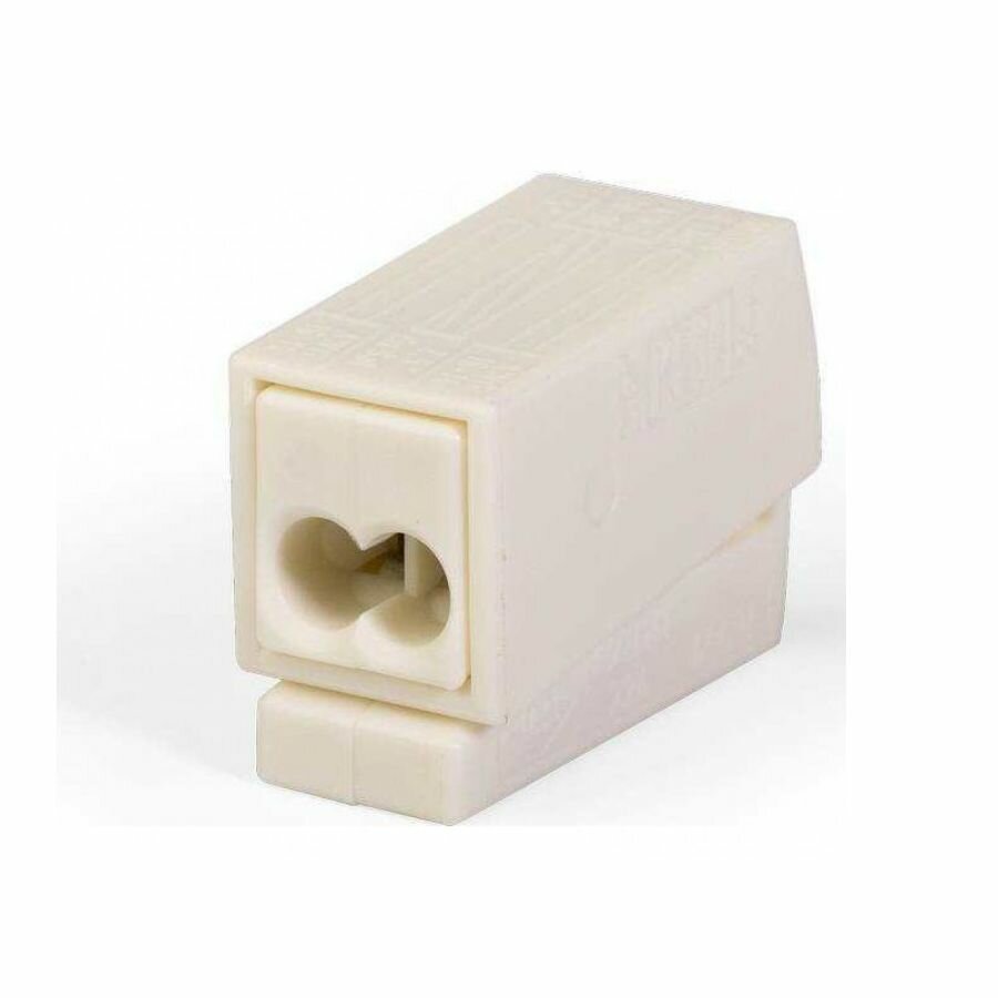 Клемма WAGO.224-112 безвинтовая для св-ков 2х0.5-2.5мм (медь-26A, алюм.-16A)100шт./уп.)