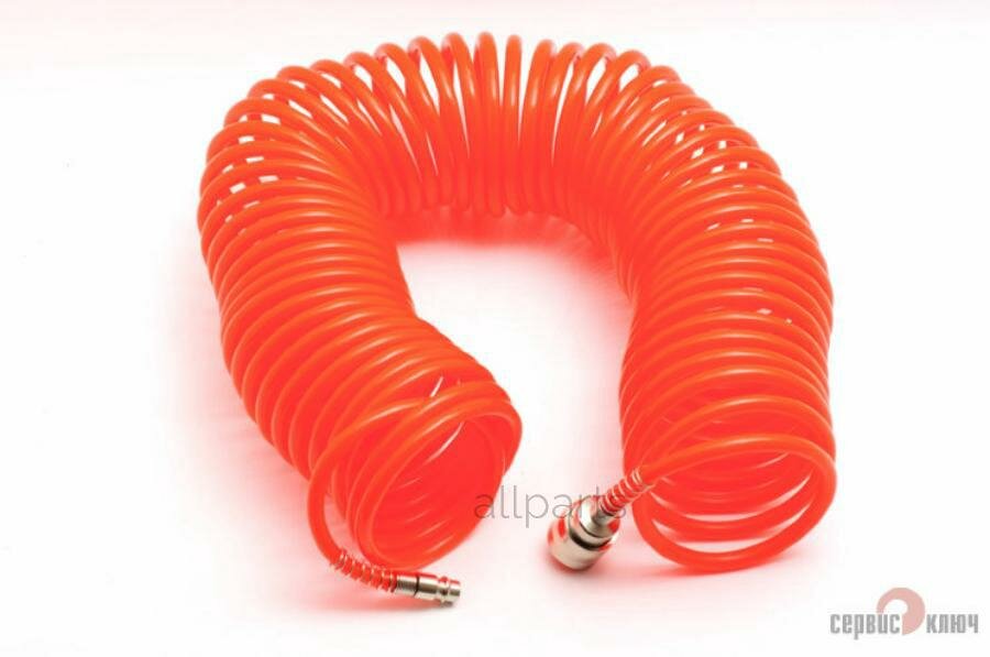 Сервис ключ 70607 Шланг соединение рапид (EURO) 1/4"M,1/4"F, спиральный, d = 6.5 мм, D = 8 мм, длина 15 м Сервис ключ 70607