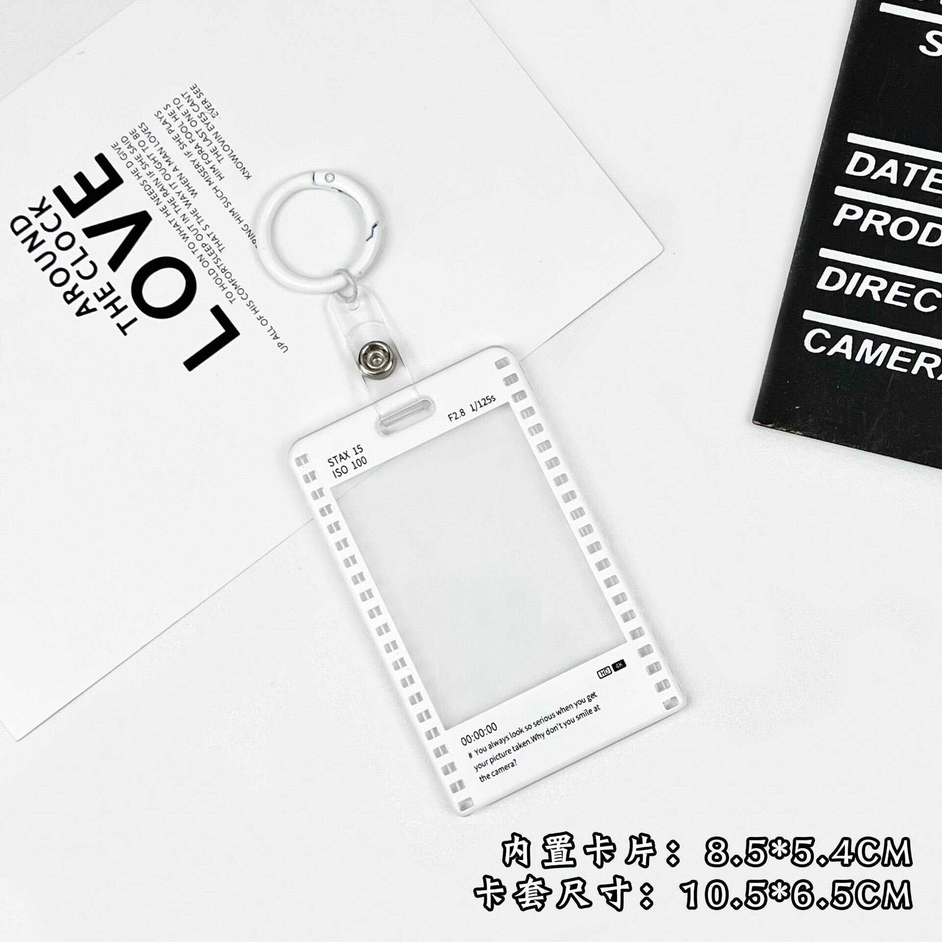 Креативный прозрачный держатель для карт, студенческий билет, идол, визитка, слайдер, чехол для карт, модный унисекс, простой защитный чехол