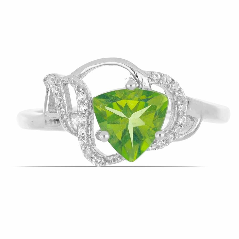 Кольцо, серебро, 925 проба, родирование, кварц, топаз