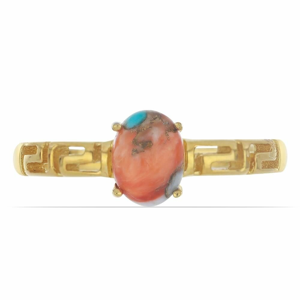 Кольцо, серебро, 925 проба, бирюза