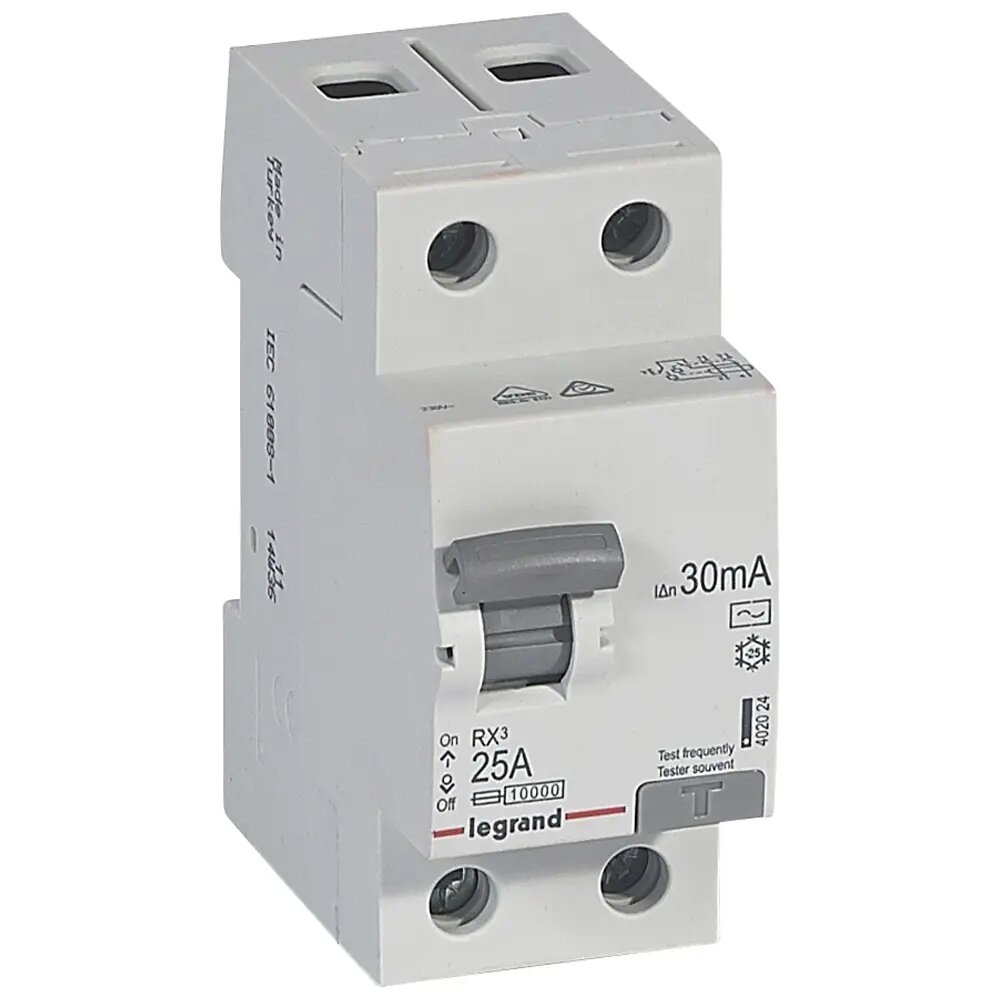 УЗО Legrand RX3 2P 25 А 30 мА 10 кА АС