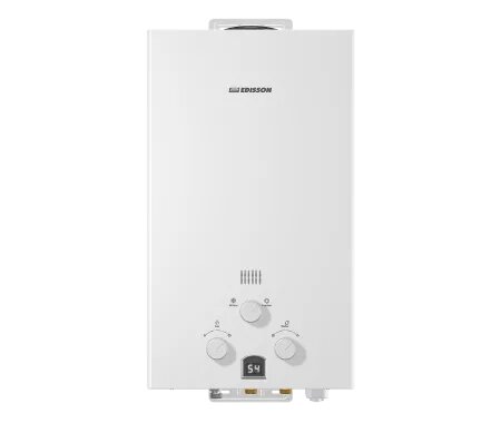 Проточный газовый водонагреватель Edisson E 20 D pro, белый