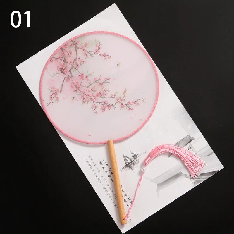 Китайский веер с розовыми цветами, Color: 1