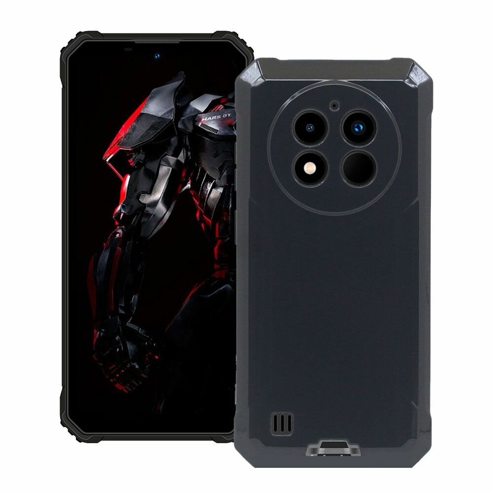 Чехол противоударный тонкий MyPads для Cubot Max 3, (черный)