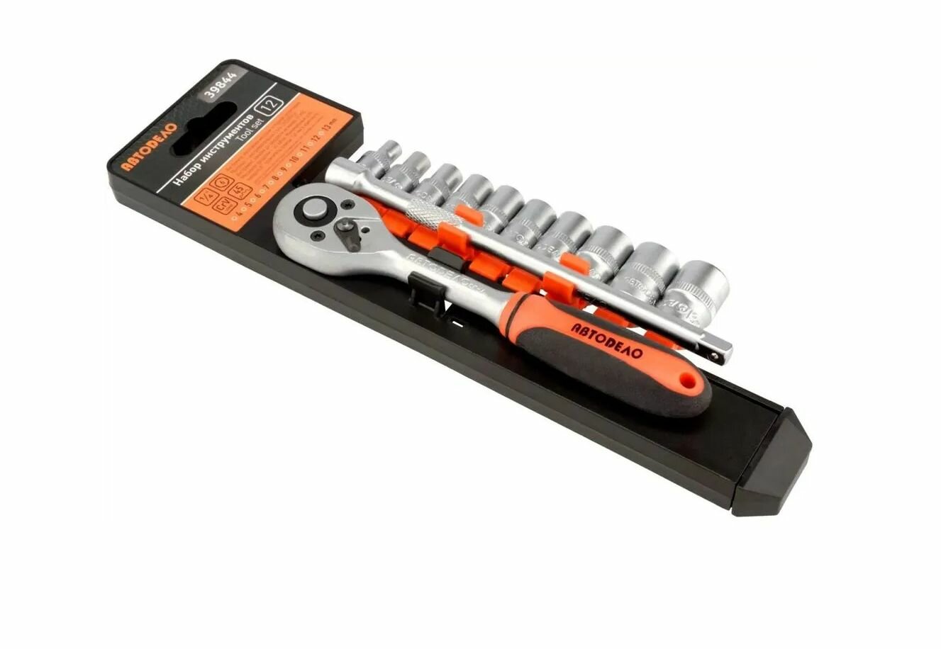 Набор торцевых головок с трещоткой и удлинителем под вороток HEX 1/4 39844