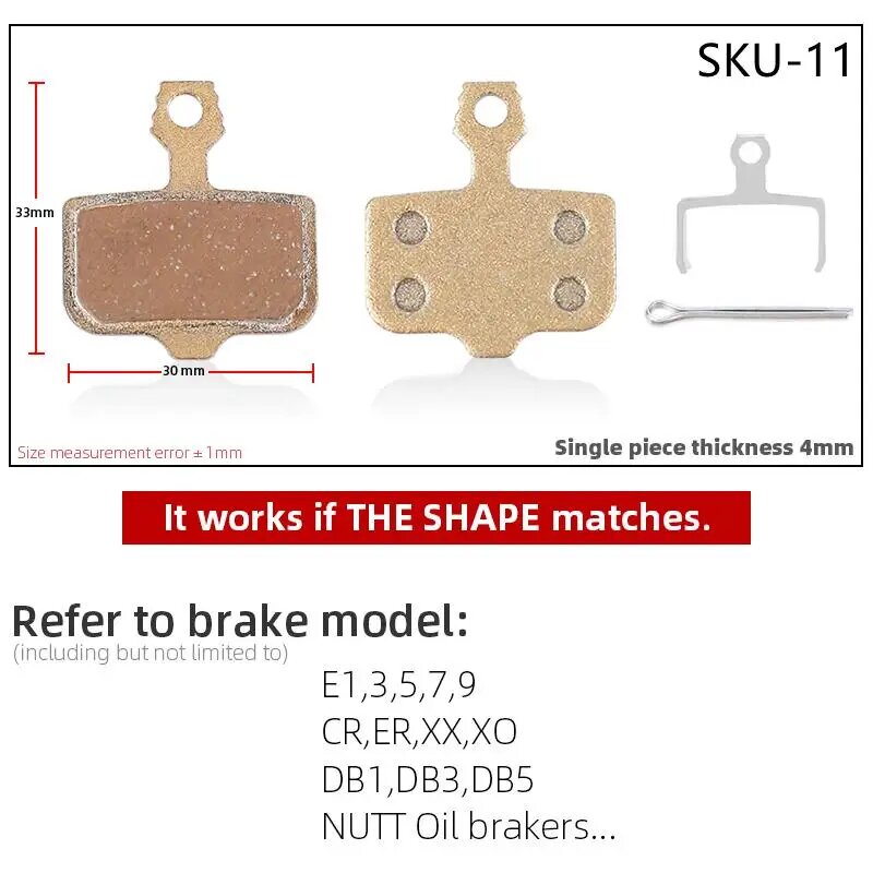 Дисковые тормозные колодки nodafa для SHIMANO SRAM AVID HAYES Magura Formula Коричневый, Темно-синий