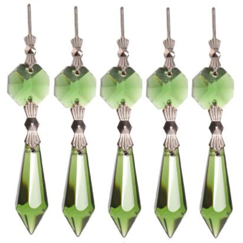 Camal подвески для люстры хрусталь 5 шт. Изумрудный, Green