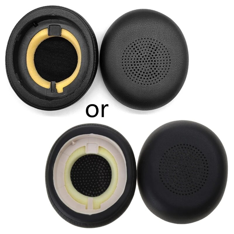 Кожаные амбушюры для наушников JABRA ELITE 45H Evolve2 65 OOTDTY Black