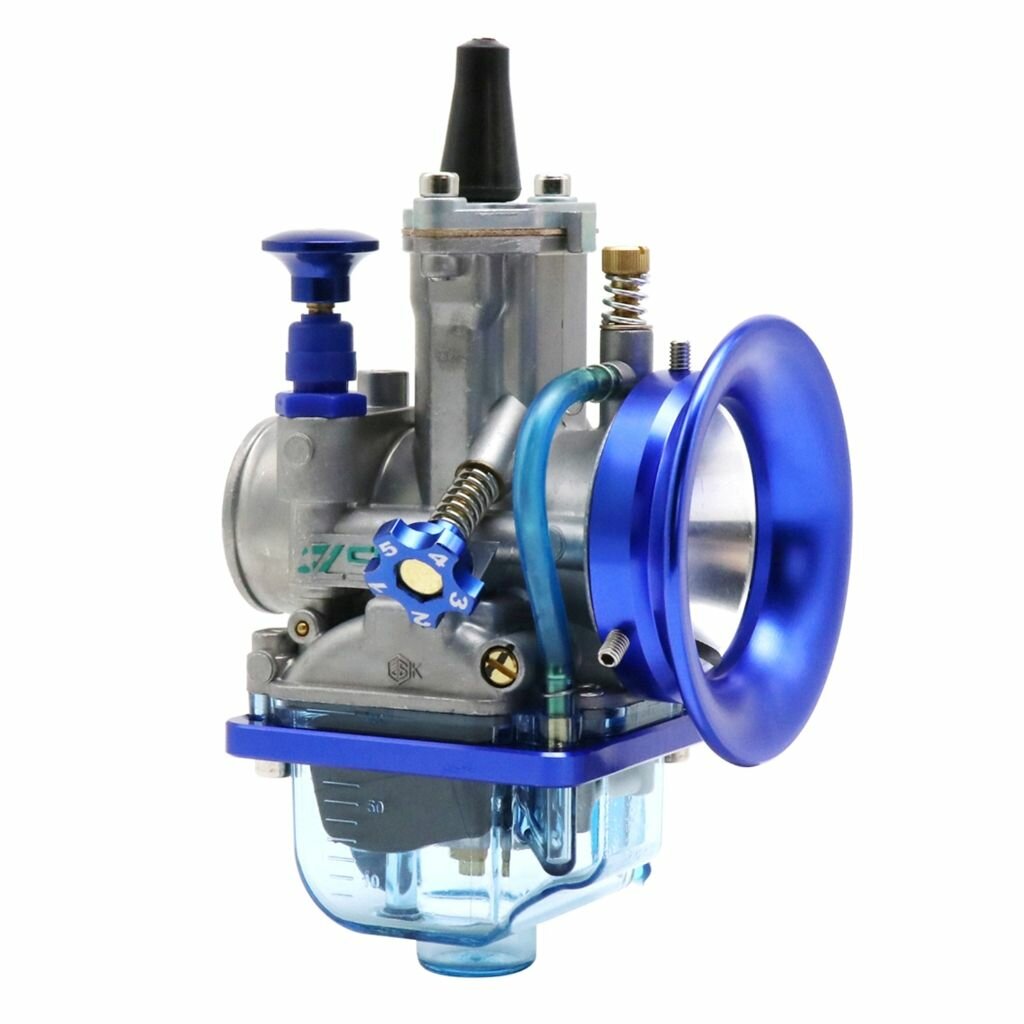 Крышка воздухосборника для карбюратора мотоцикла PWK21- 34 с интерфейсом воздушного фильтра-синий-50 мм