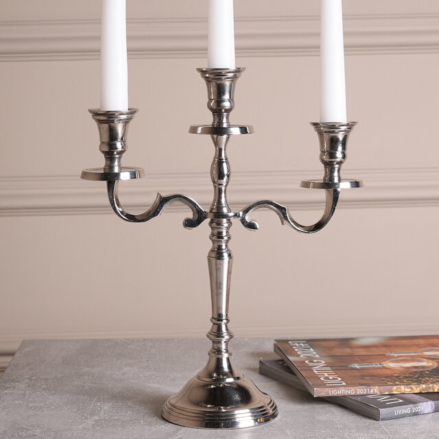 Канделябр на 3 свечи Chateau de Suscinio 30 см, Kaemingk, 391418