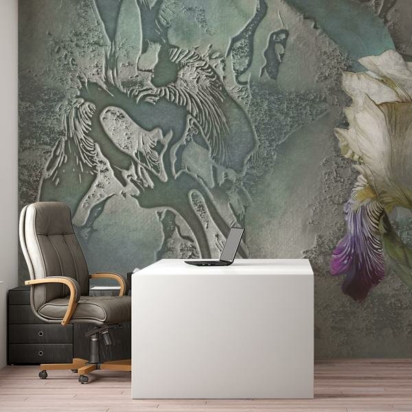 Фотообои Ирисы 13-136-L-Флекс 270 x 400 см (ВхШ) Бесшовные, флизелиновые, влагостойкие обои MasterFresok