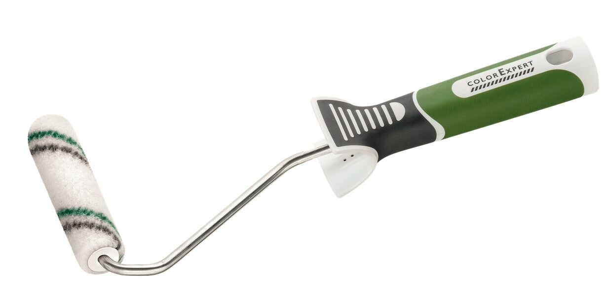 COLOR EXPERT ролик мини для лазурей 12 см, нейлон зеленый серый, h6, d30мм, бюгель 3к, 27см